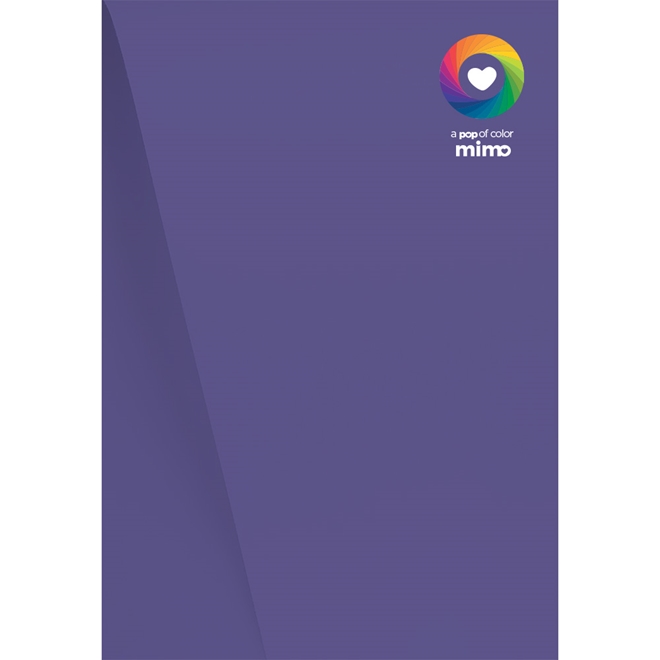 Papel Color Pop Roxo Mirtilo Mimo - A4 - 180 g - 25 Fls
