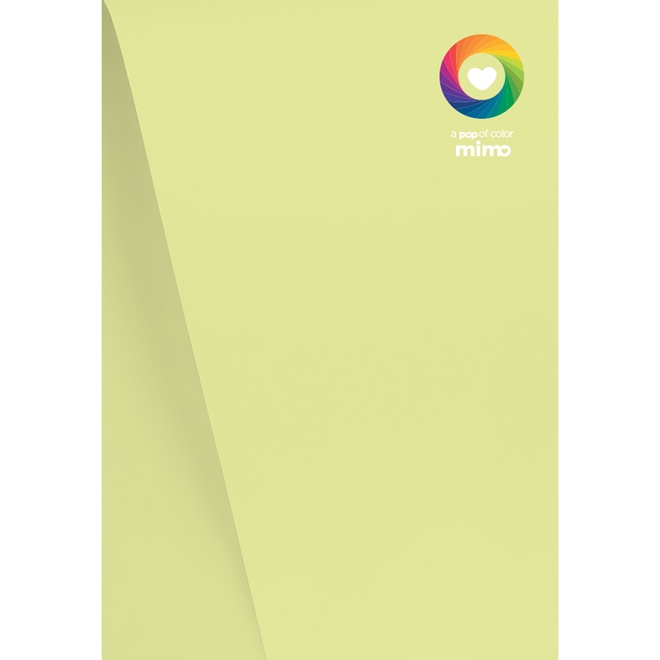 Papel Color Pop Amarelo Candy Mimo - A4 - 180 g - 25 Fls