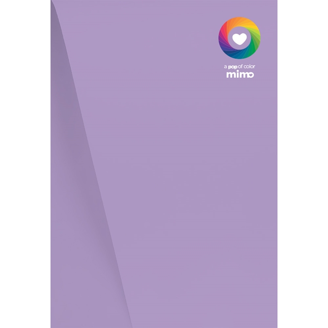 Papel Color Pop Roxo Candy Mimo - A4 - 180 g - 25 Fls