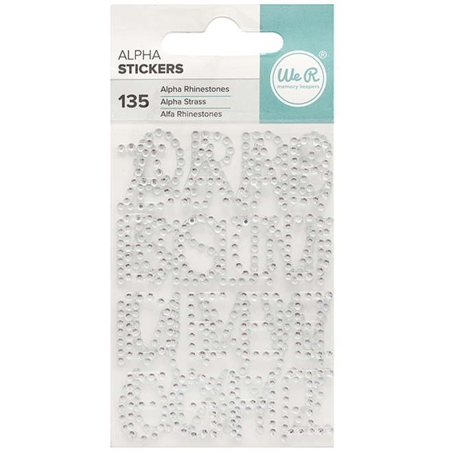 Kit Adesivos de Strass - Emb Rhinestones Alpha We R - Letras