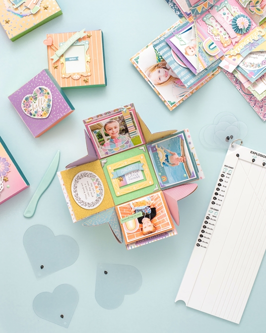 Base Punch Board Explosion We R para Criação de Caixa Explosão