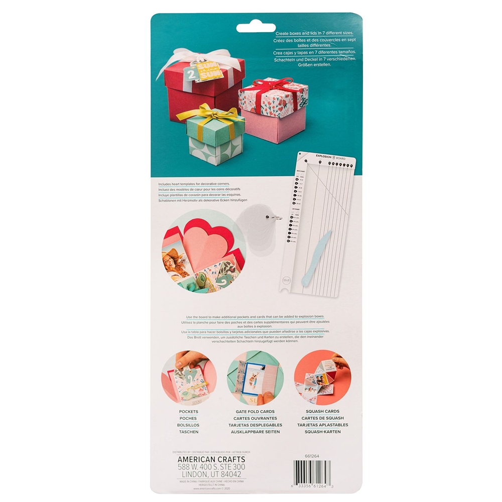 Base Punch Board Explosion We R para Criação de Caixa Explosão