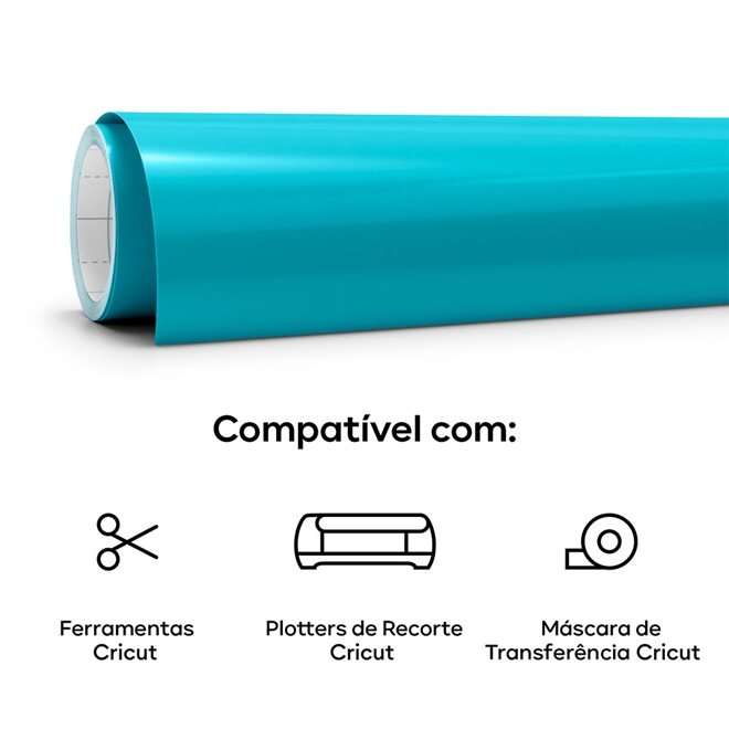 Vinil Adesivo Color Change - Termoativado Frio - Azul Turquesa para ...