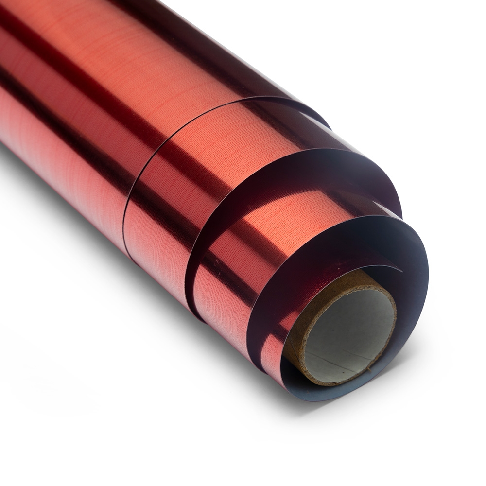 Transfer Metálico - Vermelho Puro - Mimo - 25 x 61 cm- 1 Unid