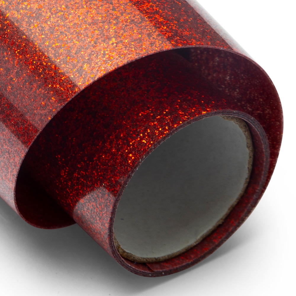 Transfer Glitter - Vermelho Puro - Mimo - 25 x 61 cm- 1 Unid